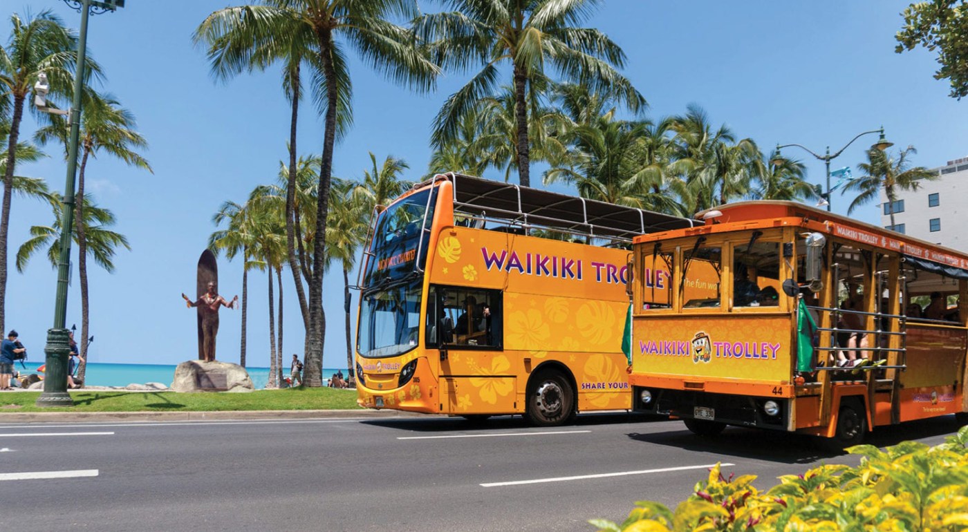 Waikiki Trolley One-Day 3-Line Pass | LeaLea Tours
